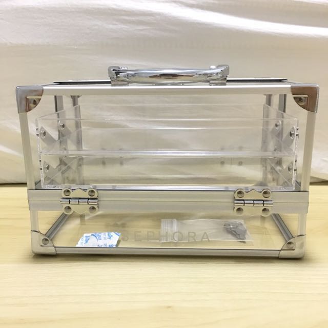 Sephora Collection Clear Medium Train Case, Women's Fashion, Jewelry ...