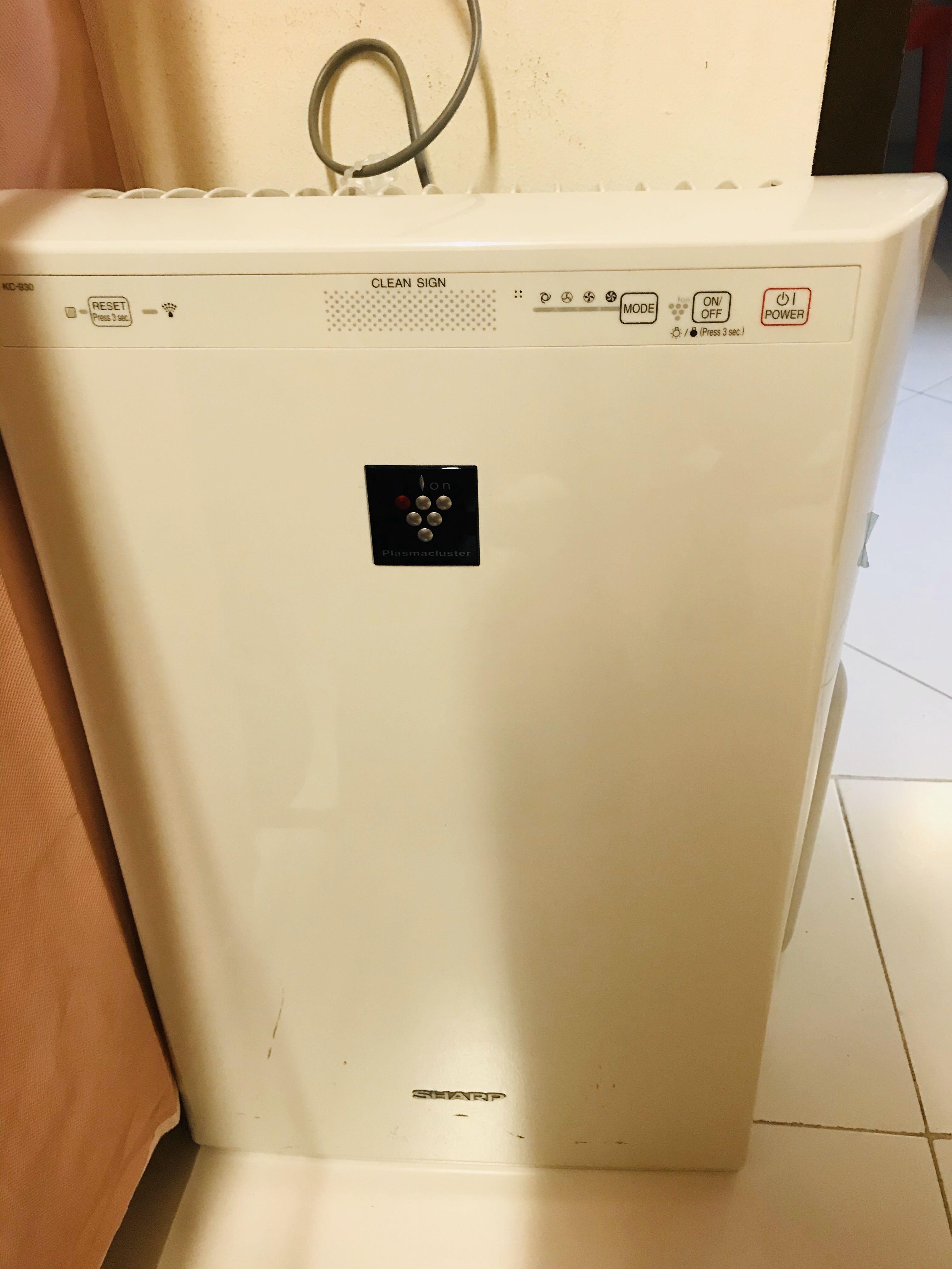 Sharp KC 930 Clean Air, TV & Home Appliances, Air Conditioners ...