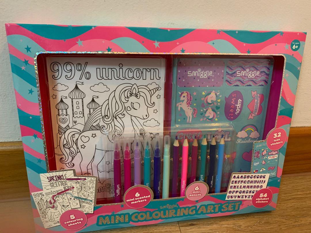 Smiggle Race Mini colouring art set, Hobbies & Toys, Stationery & Craft ...