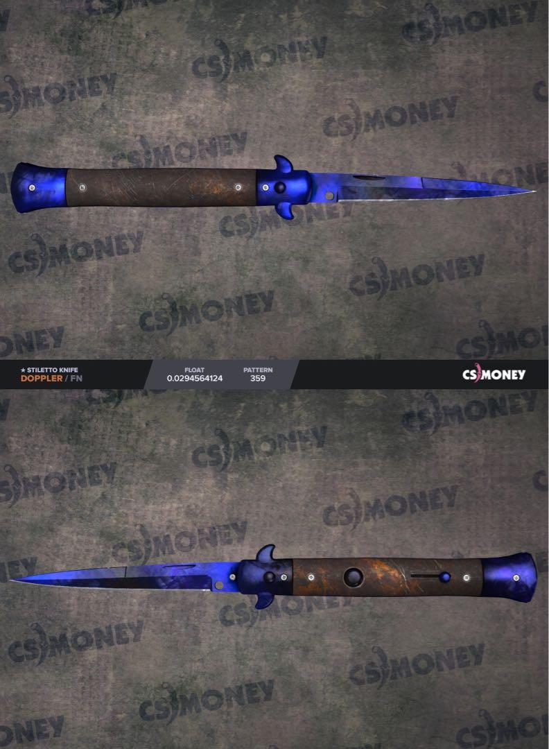 Stiletto knife doppler phase 4, Video Gaming, Gaming Accessories, Game ...