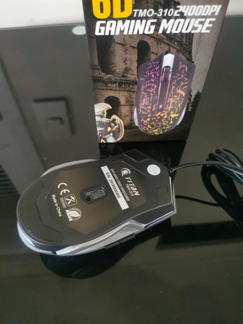 Titan Gaming Optical Mouse 2400DPI, Computers & Tech, Parts ...