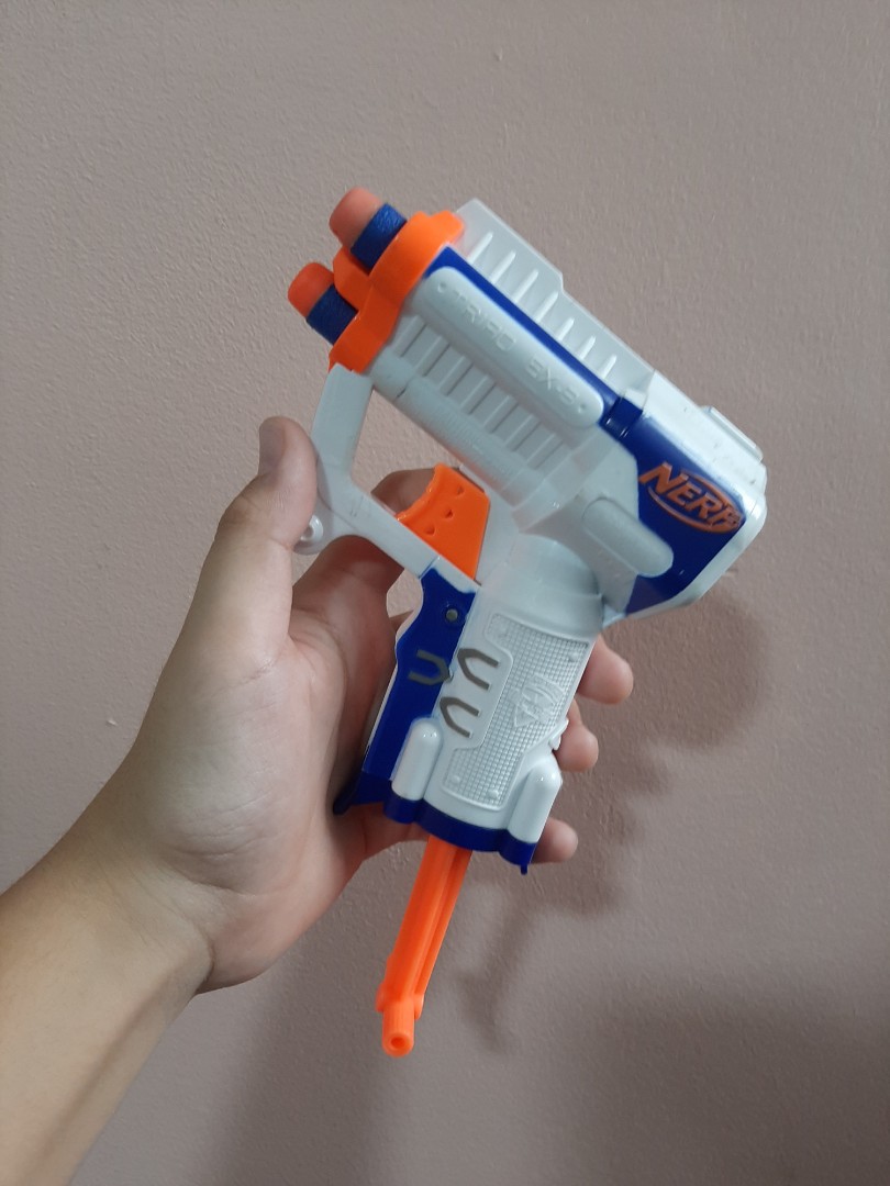Triple barrel nerf gun, Hobbies & Toys, Toys & Games on Carousell