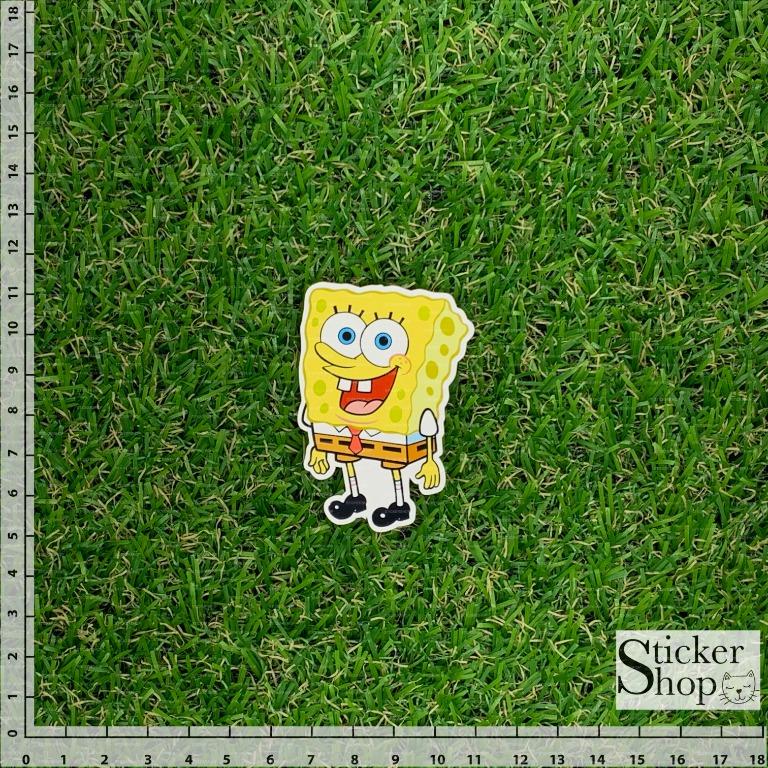 #156 Spongebob Cutout Waterproof Sticker, Design & Craft, Art & Prints ...