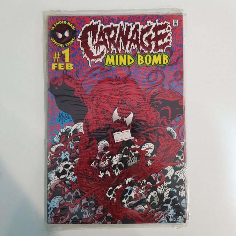 1996 Carnage Mind Bomb Issue #1, Hobbies & Toys, Memorabilia ...