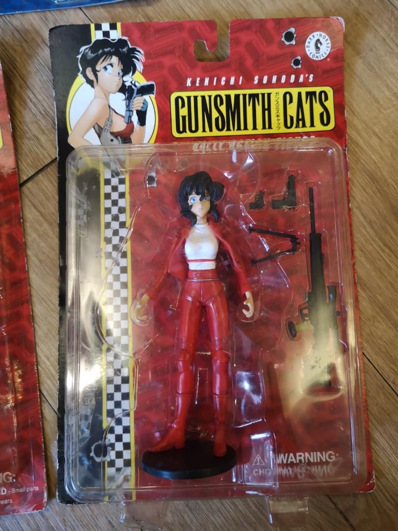 2001 Gunsmith Cats Set of 3 Figures Minnie May, Rally Black suit, Rare ...