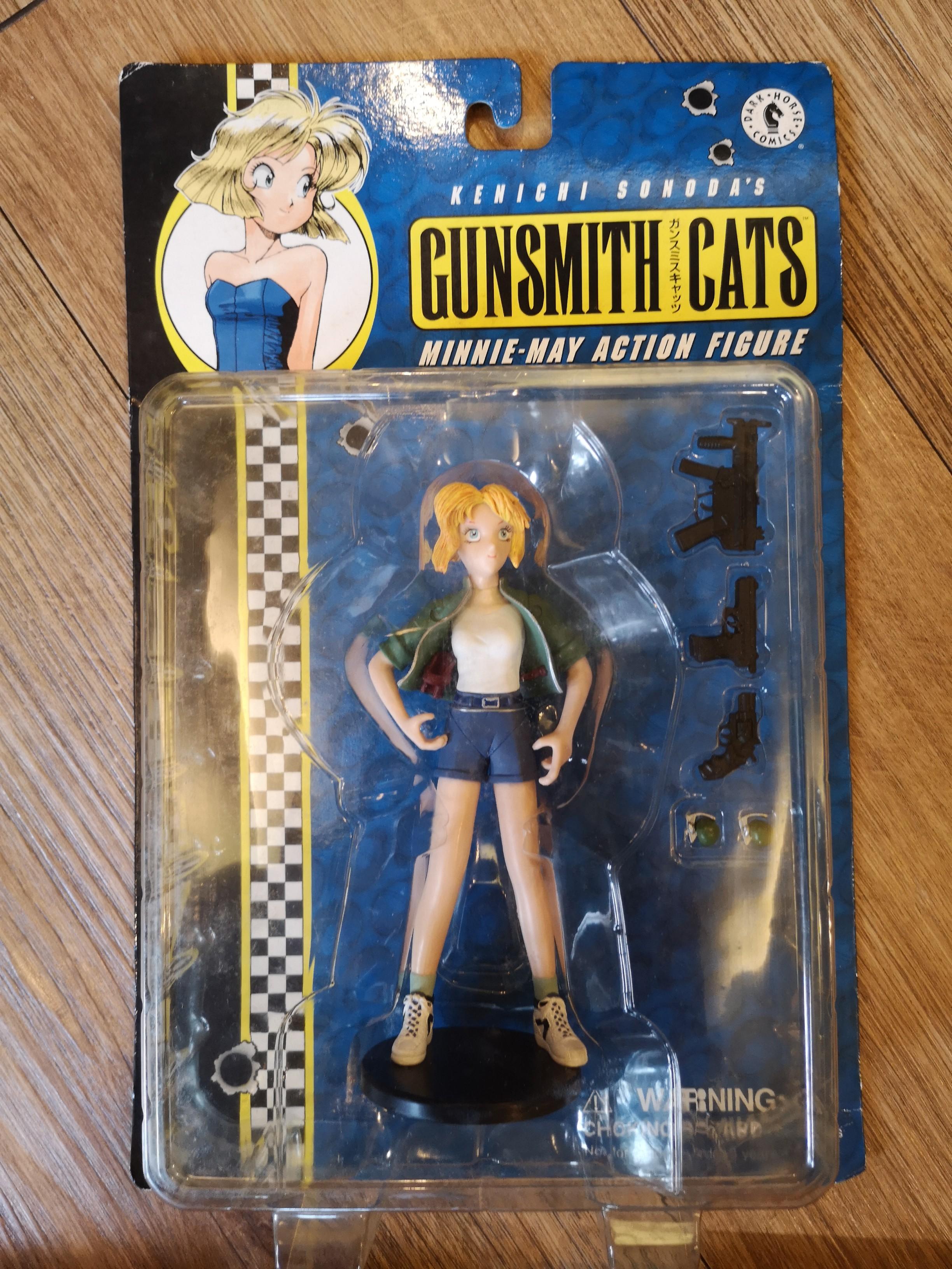 2001 Gunsmith Cats Set of 3 Figures Minnie May, Rally Black suit, Rare ...
