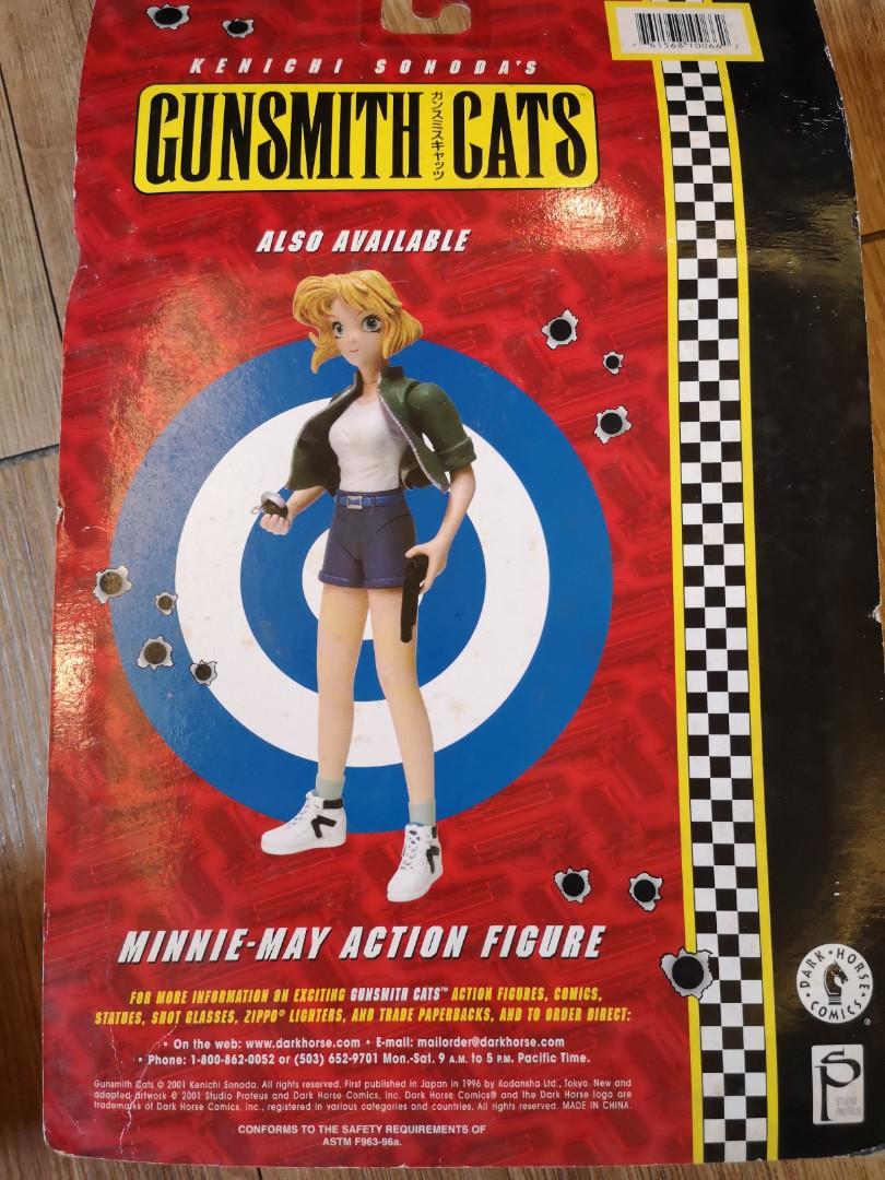 2001 Gunsmith Cats Set of 3 Figures Minnie May, Rally Black suit, Rare ...
