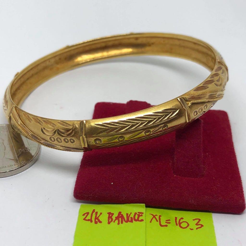 21k Saudi Gold bangles, Women's Fashion, Jewelry & Organizers ...
