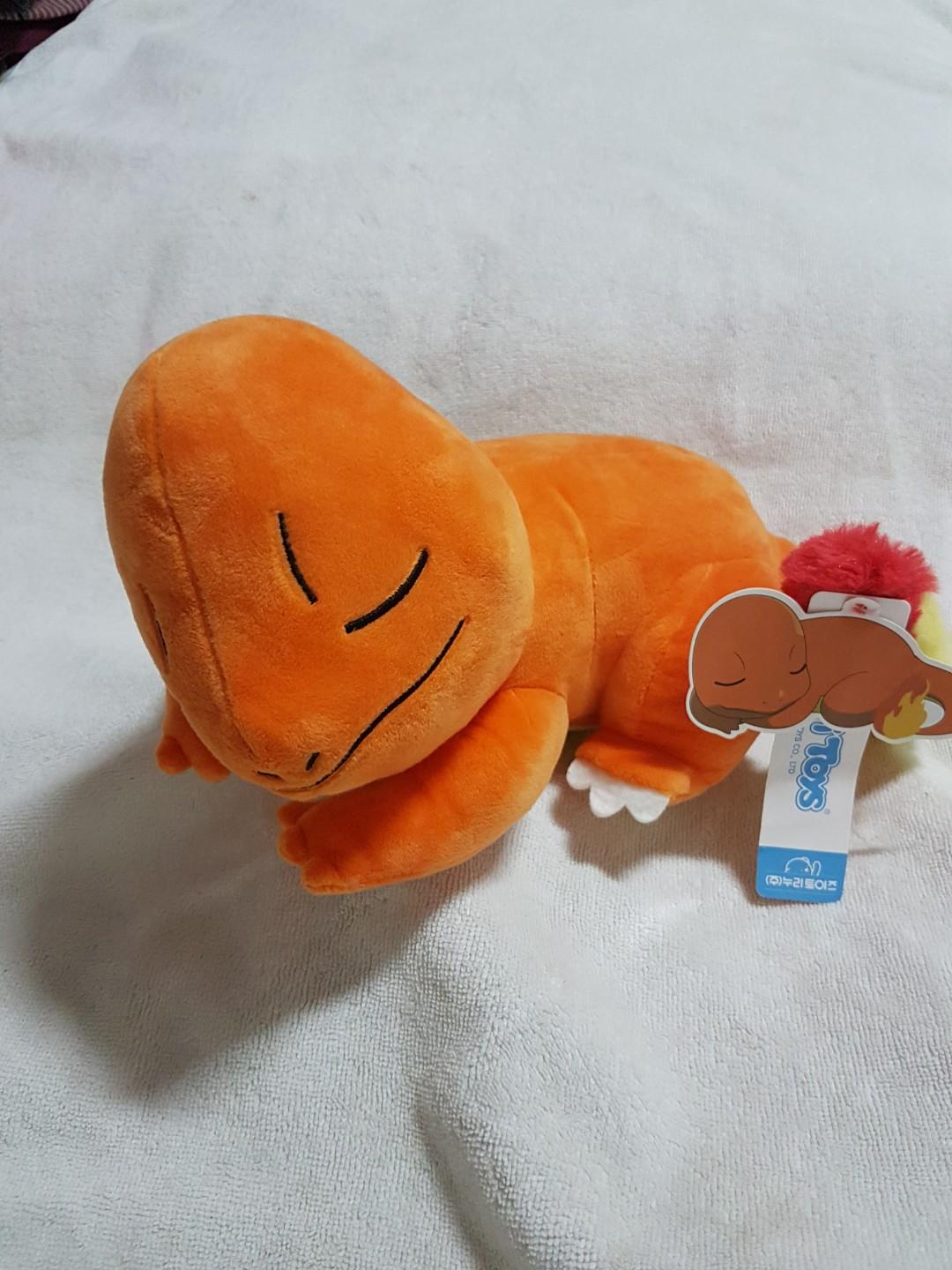 Authentic Nintendo Pokemon Sleeping Charmander Plush Soft Toy, Hobbies ...