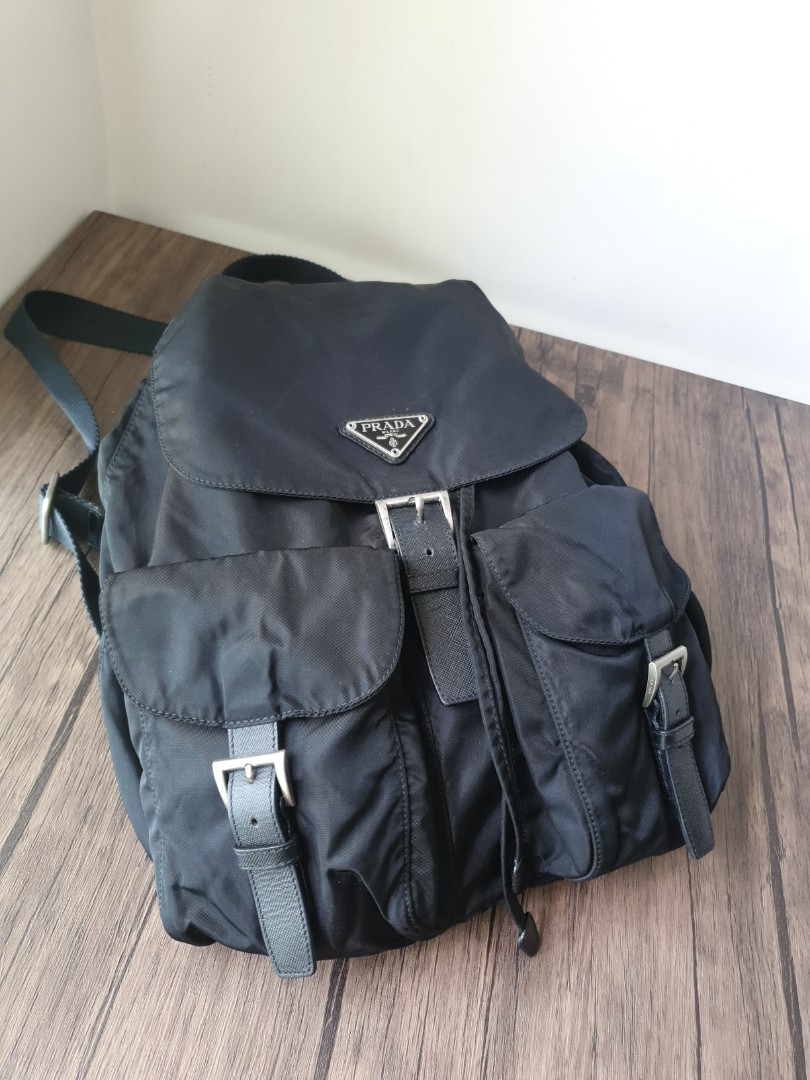 Authentic Prada backpack medium size, Luxury, Bags & Wallets on Carousell