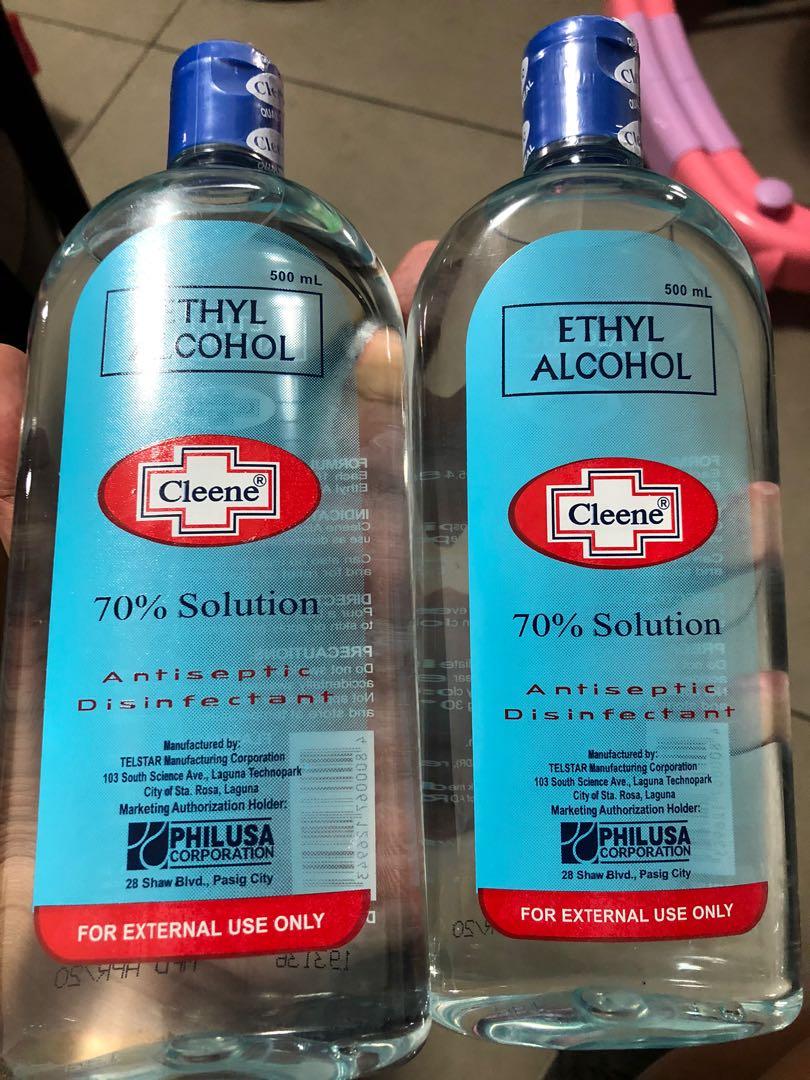 Cleene Ethyl Alcohol 70% Solution 500ml, Beauty & Personal Care, Face ...