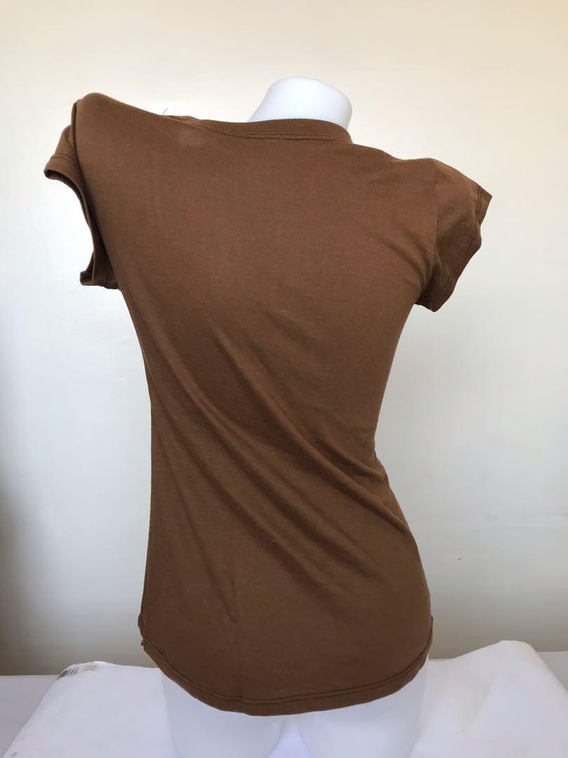 Domo Brown Shirt, Women's Fashion, Tops, Shirts on Carousell