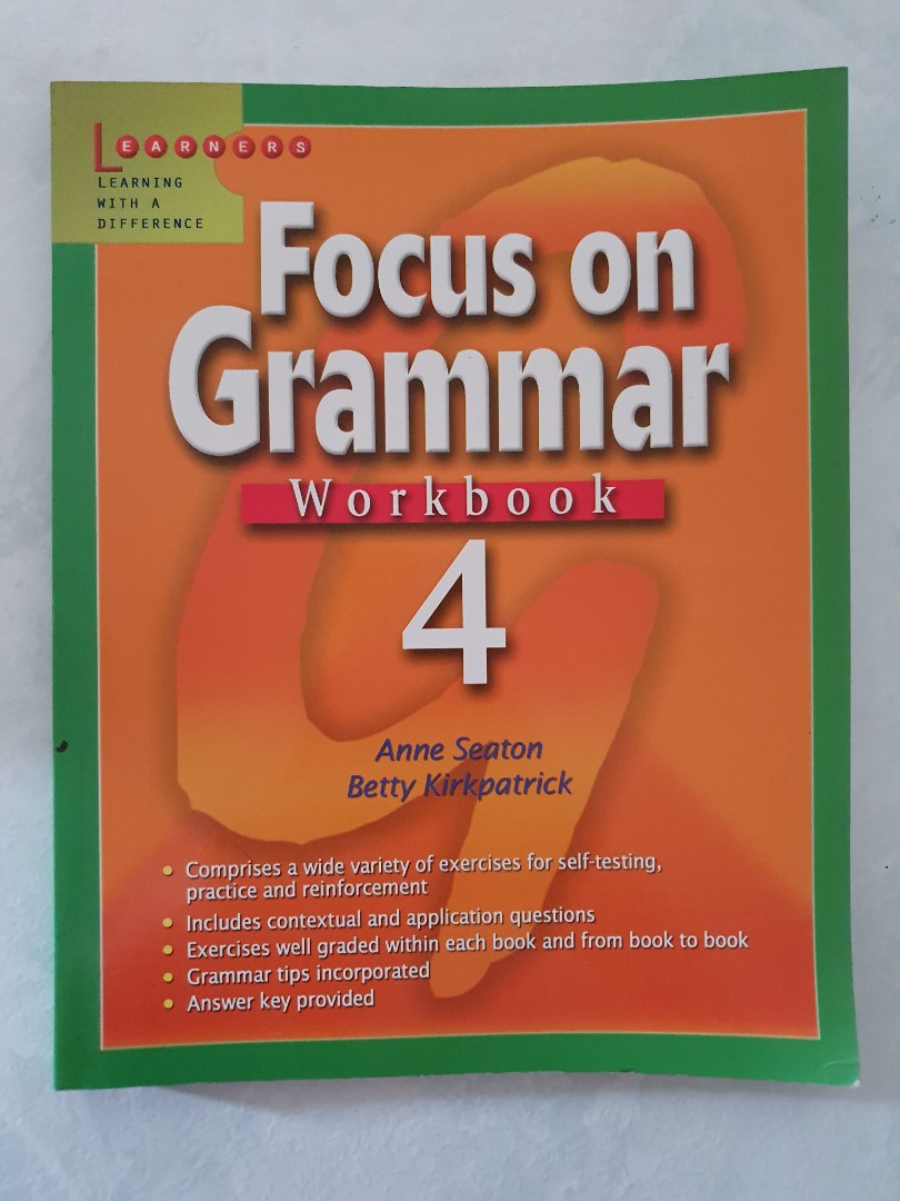 LEARNERS PUBLISHING Focus on Grammar Workbook 4 (With Answer Key ...