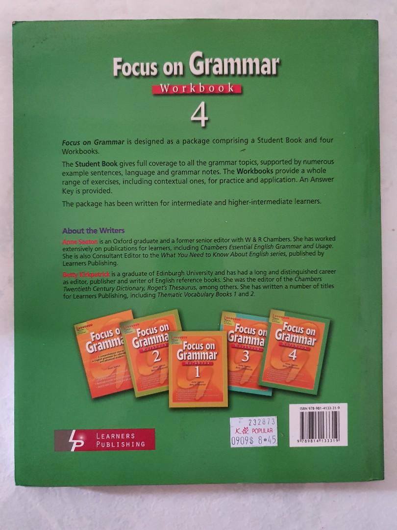 LEARNERS PUBLISHING Focus on Grammar Workbook 4 (With Answer Key ...