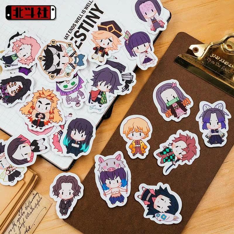[INSTOCKS] demon slayer kimetsu no yaiba chibi sticker set, Hobbies ...
