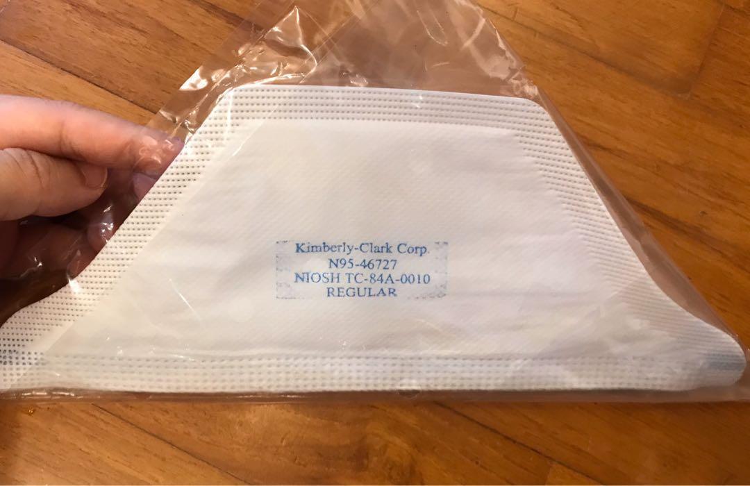Kimberly Clark N95 mask (Regular size), Health & Nutrition, Face Masks ...