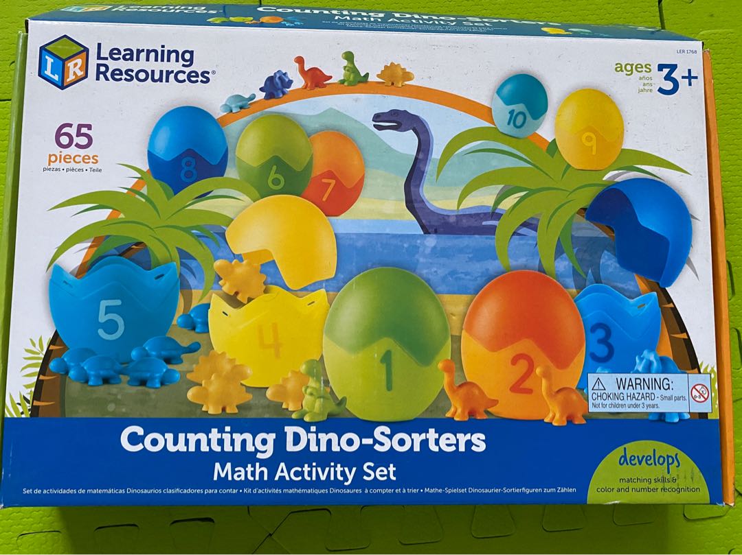Learning Resources Counting Dino-Sorters, Hobbies & Toys, Toys & Games ...