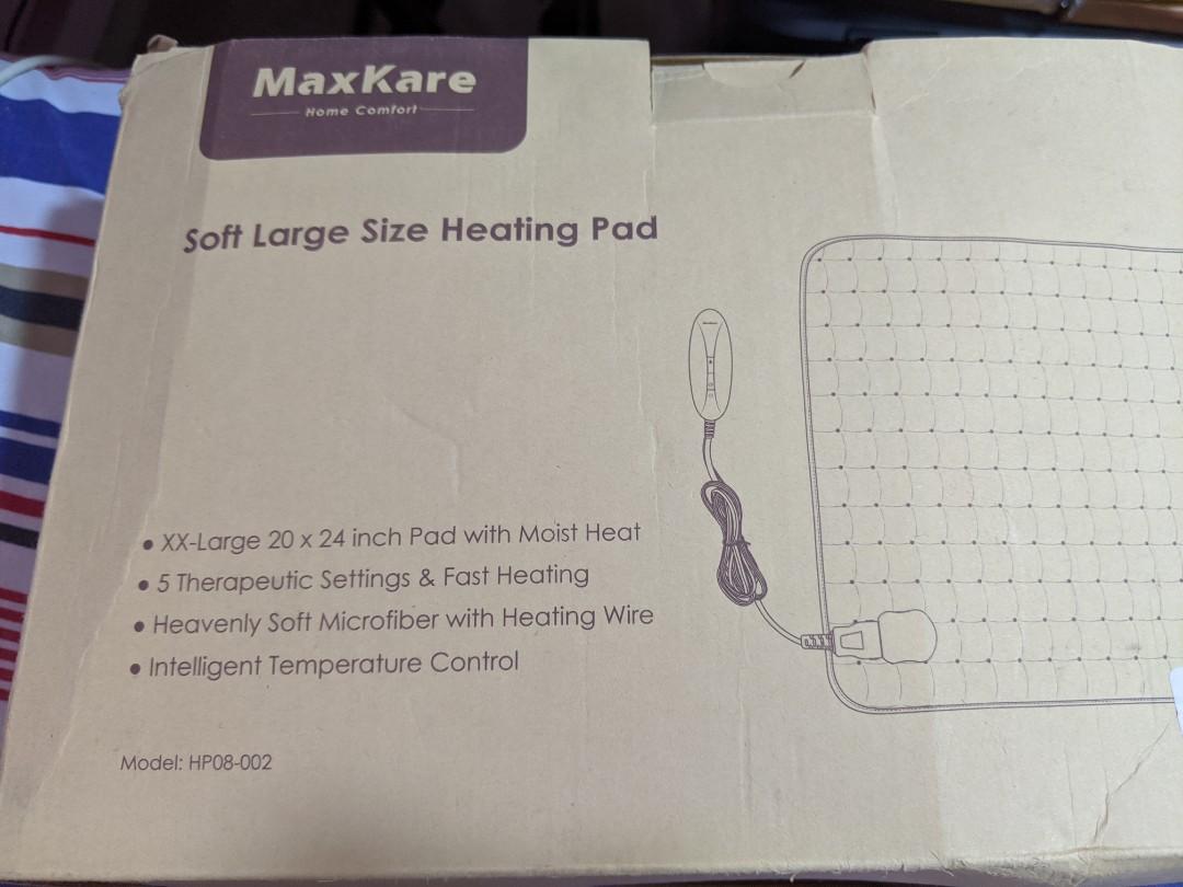 Maxcare heating pad, Health & Nutrition, Braces, Support & Protection ...