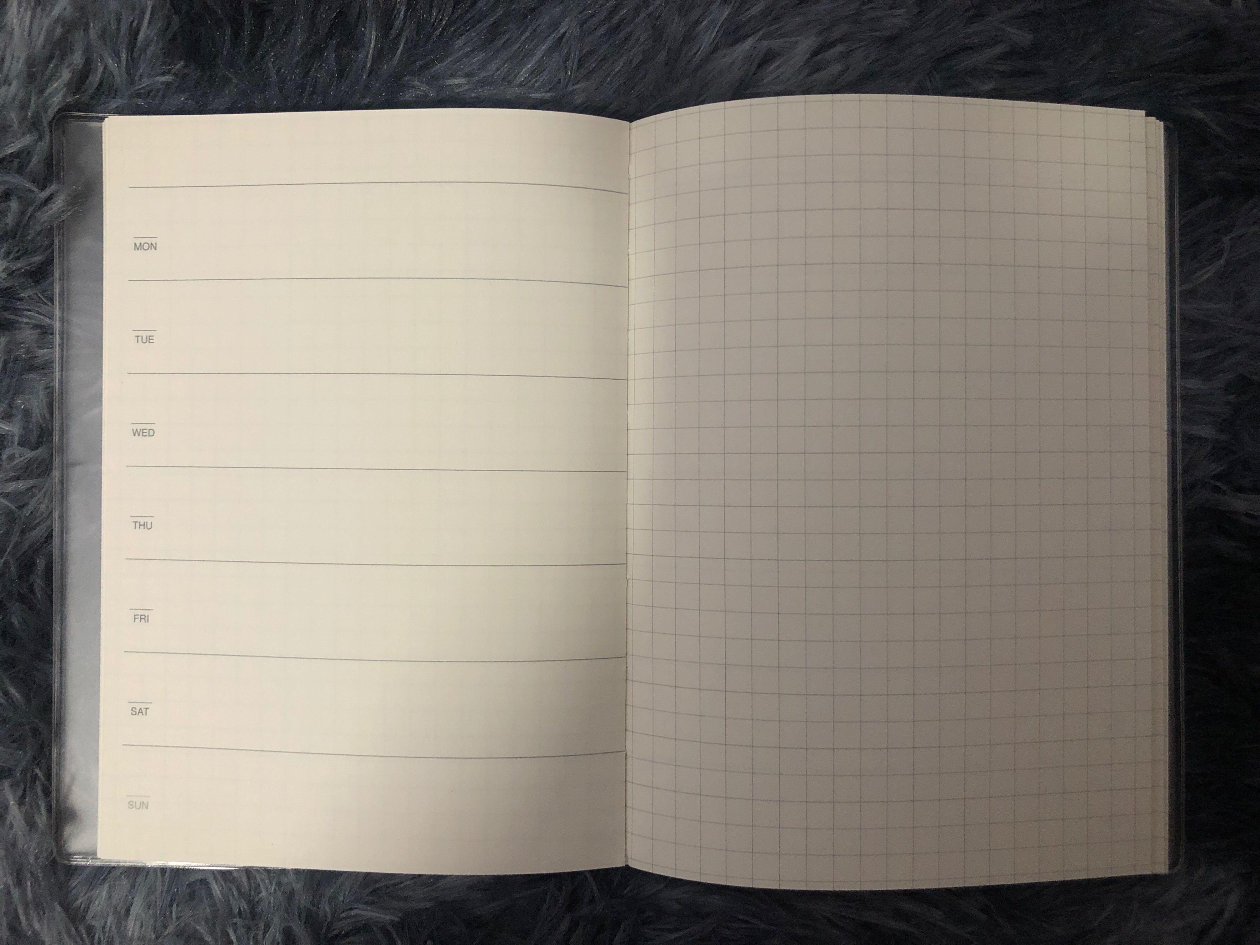 MUJI A6 Schedule Note, Hobbies & Toys, Stationery & Craft, Stationery ...