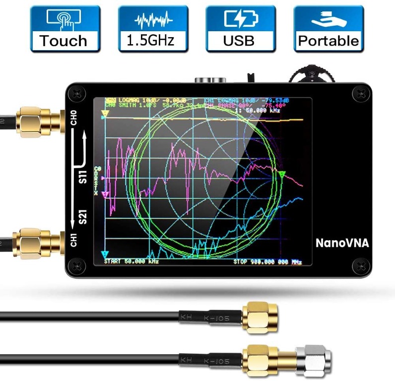 NanoVNA Nano VNA 矢量網絡分析儀 天線分析 駐波 史密夫 10k-1.5G, 電腦＆科技, 電腦周邊及配件, Wifi及上網相關產品 - Carousell
