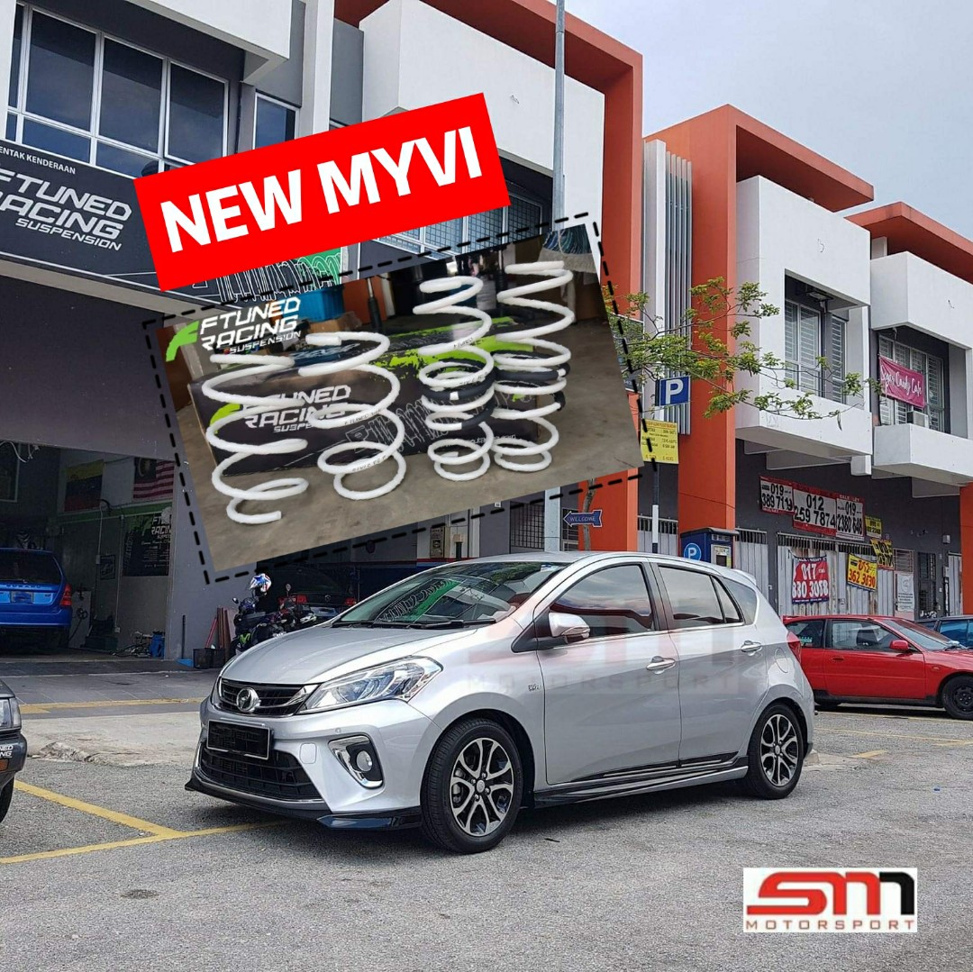 Perodua Myvi 3G 2018 FTuned Racing CLS Sport Lowered Spring F-Tuned ...