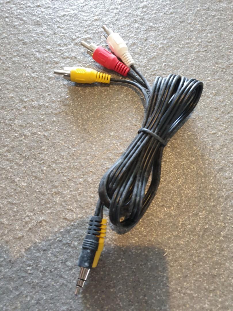 3 Pin/2 Pin Male RCA to 3 Pin/2 Pin RCA Cable (mailing available ...