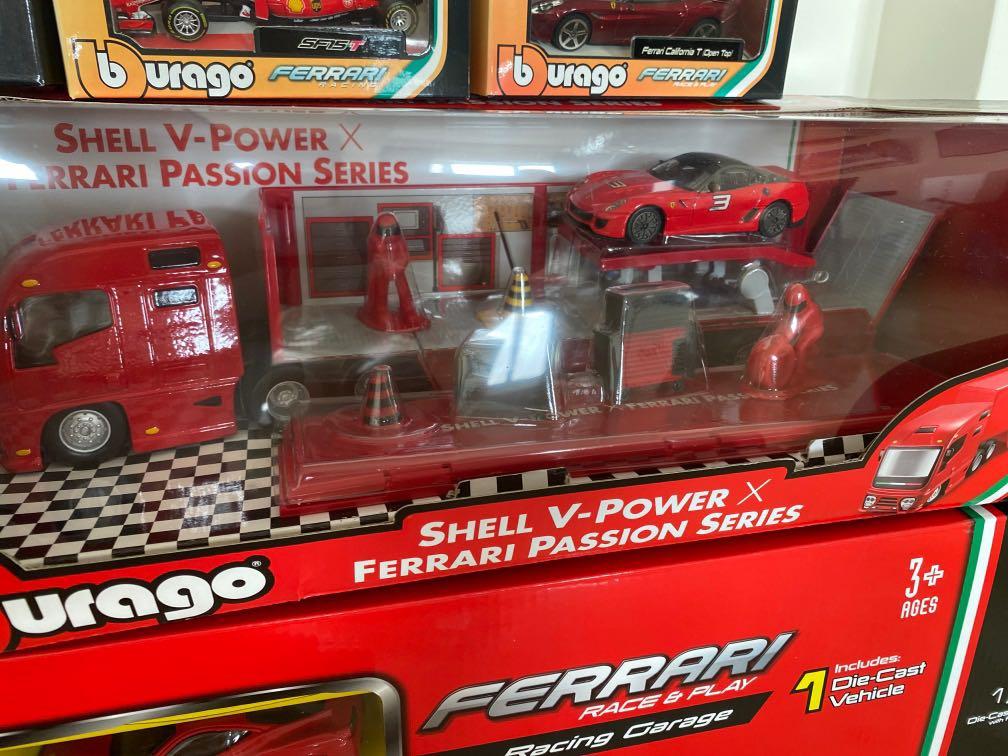 Shell bburago Ferrari passion series complete set brand new never ...