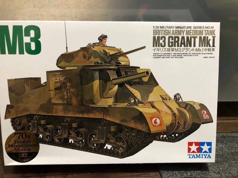 Tamiya 1/35 m3 grant MK1 tank, Hobbies & Toys, Toys & Games on Carousell