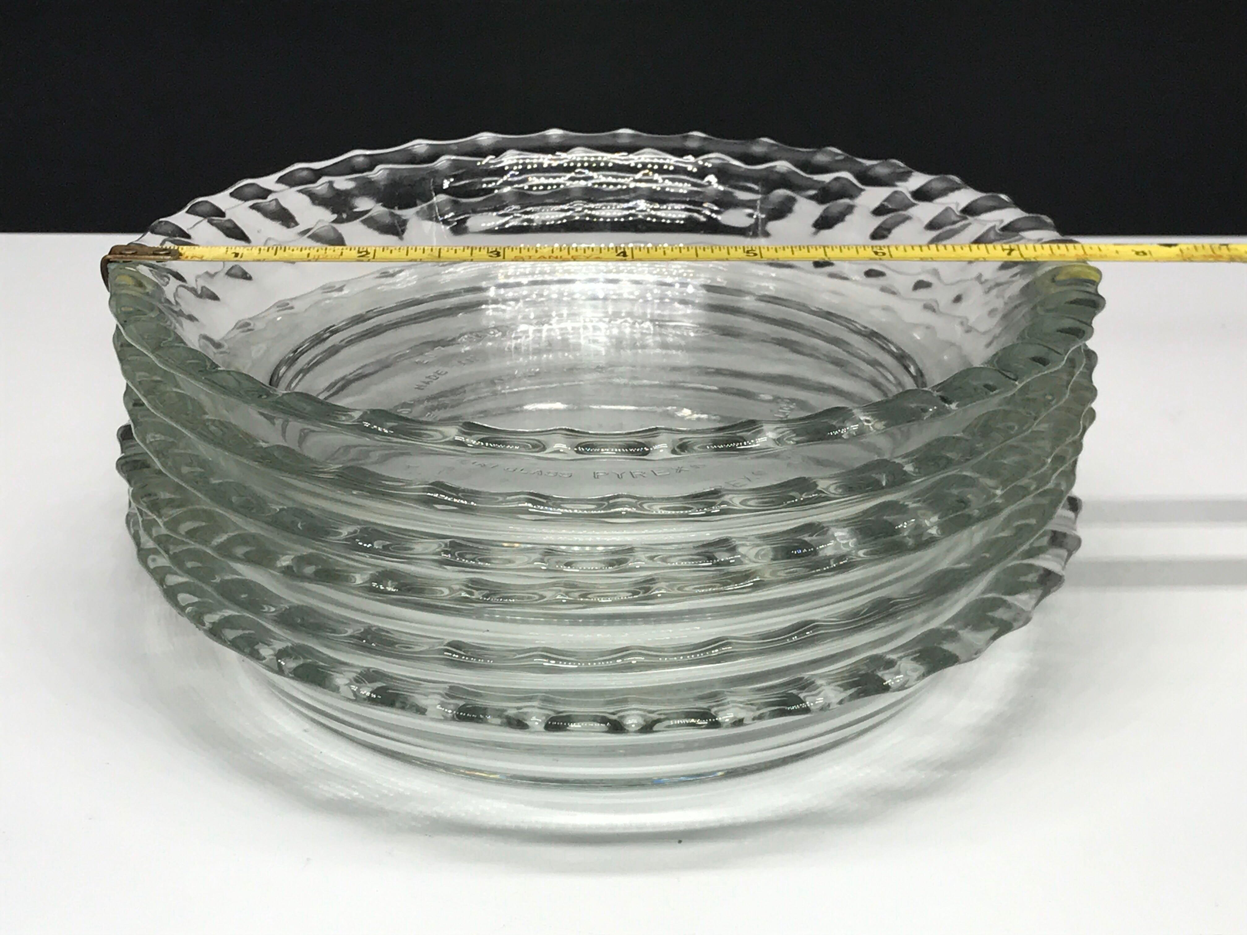 Vintage Pyrex Iwaki Glass Swirl Plates (6 pcs) - Made in Japan ...
