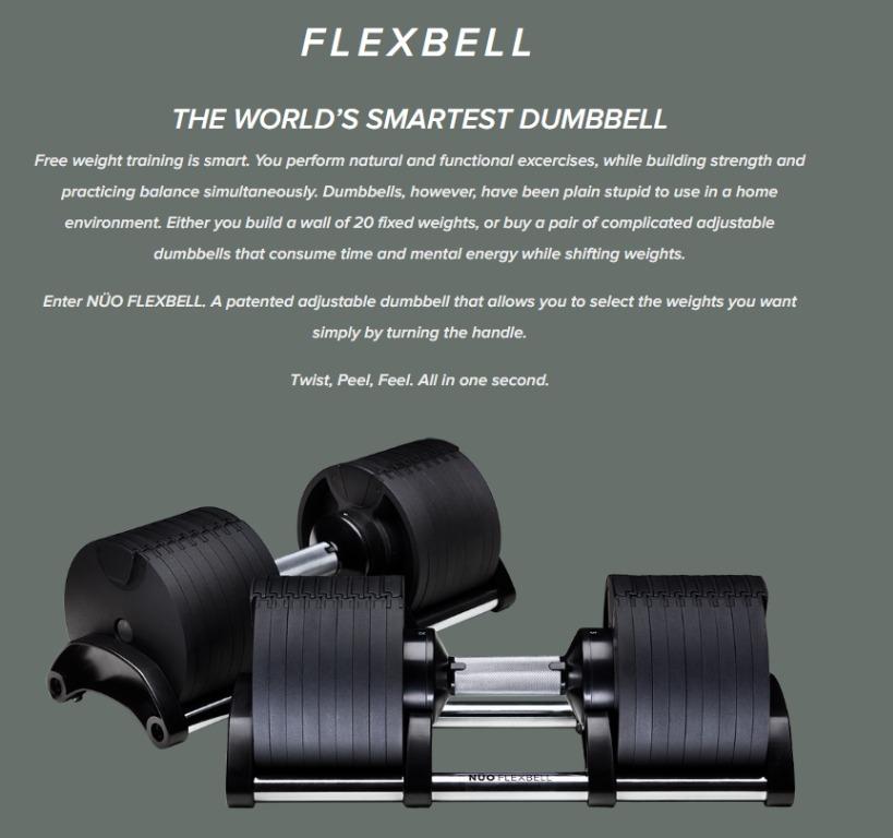 READY STOCK NuoBell 220/232 2kg Increment Dumbell, Sports Equipment ...