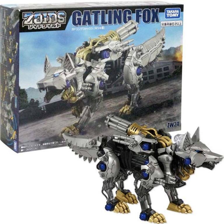 索斯機械獸 激戰本能 ZW34 Gatling Fox 神槍飛狐 [ZOIDS Wild Zero 電動可動模型玩具], 興趣及遊戲, 玩具 ...