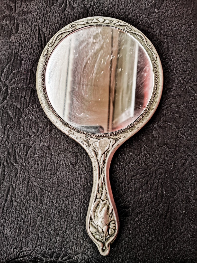 Antique Vanity Victorian Hand Mirror, Furniture & Home Living, Home ...