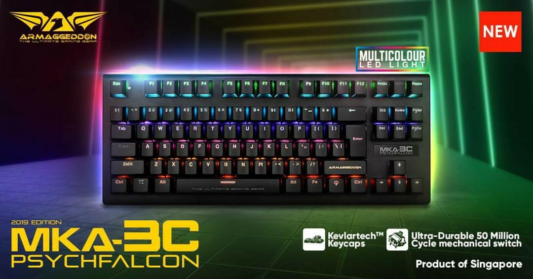 Armaggeddon MKA-3C Psychfalcon Mechanical Keyboard, Computers & Tech ...