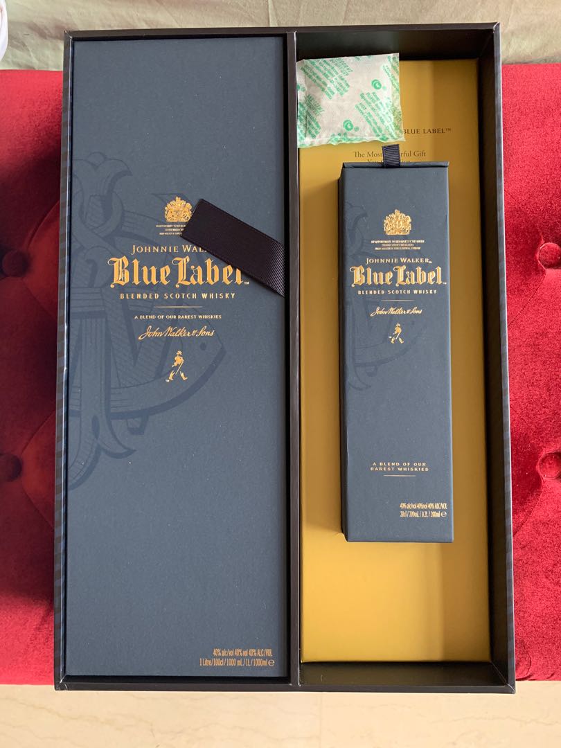 Blue label whiskey, Makanan & Minuman, Makanan Instan di Carousell