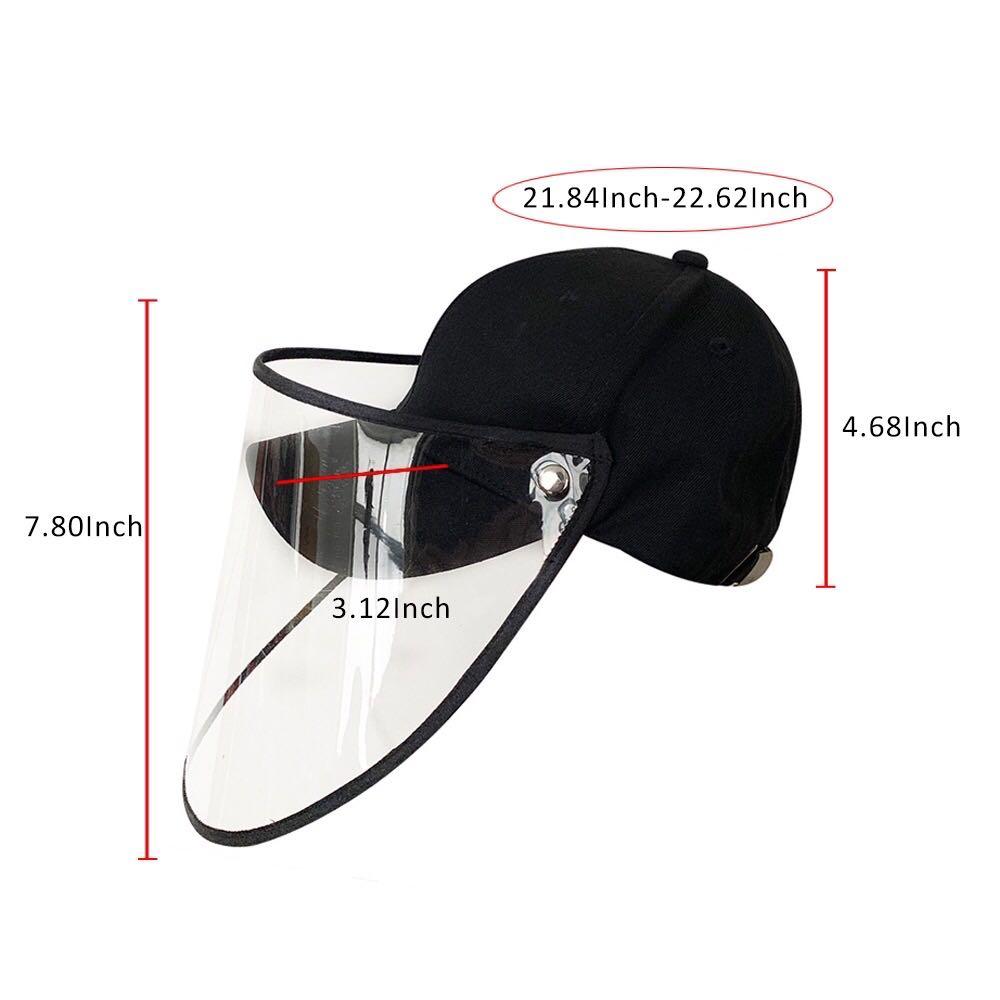 Cap with face shield #ILuvPosLaju, Beauty & Personal Care, Face, Face ...