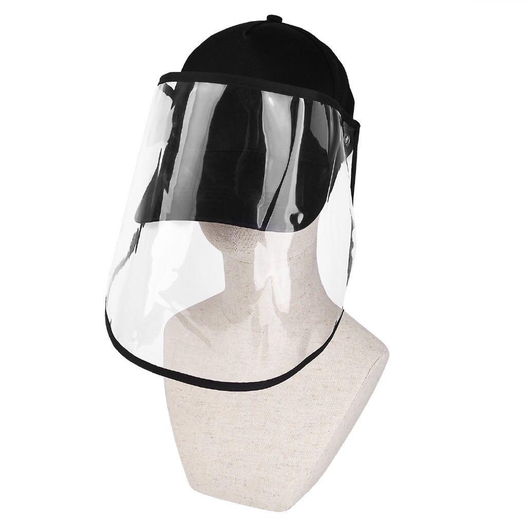Cap with face shield #ILuvPosLaju, Beauty & Personal Care, Face, Face ...