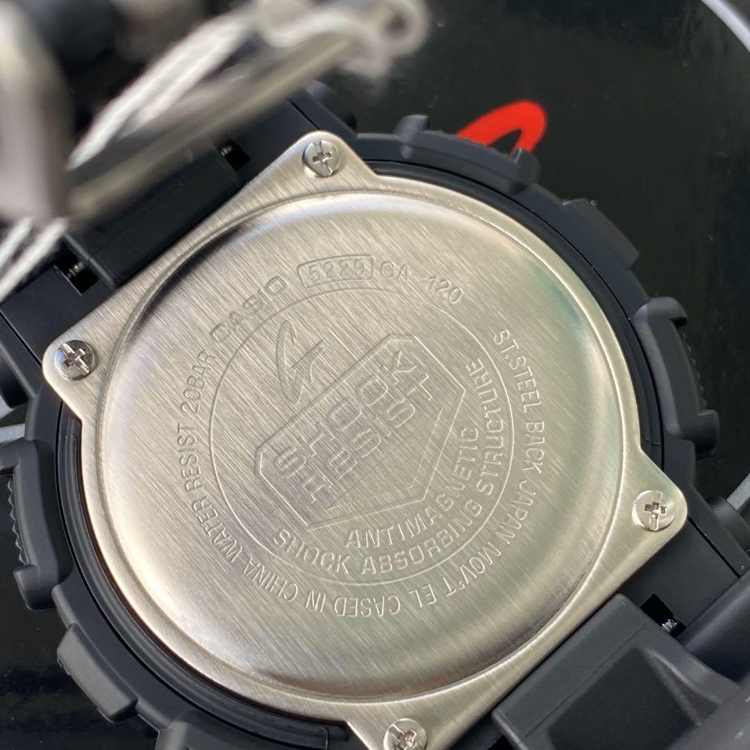 CASIO G-SHOCK GA-120–1ADR MATT BOACK AND RED UNISEX ANALOG DIGITAL ...