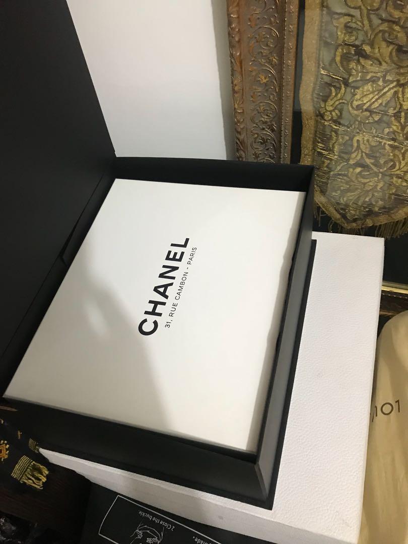 chanel box boks tas chanel original, Fesyen Wanita, Tas & Dompet di ...