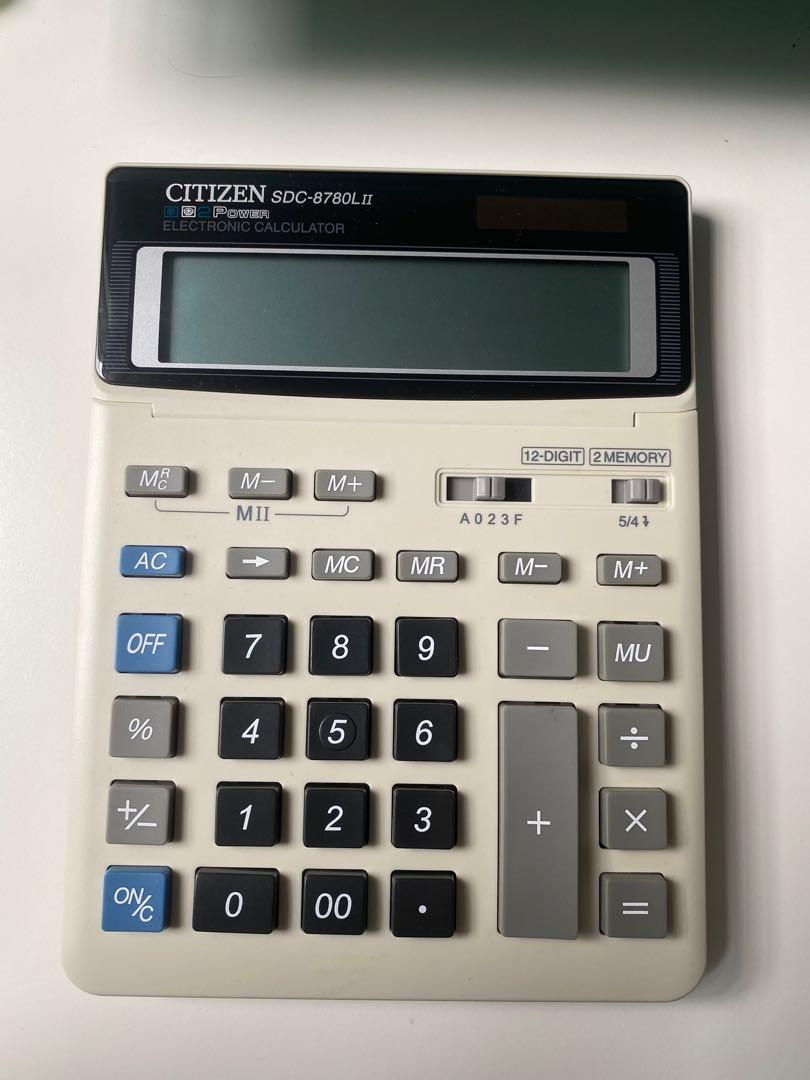 Citizen Desktop Calculator SDC-8780LII 12 digit, Computers & Tech ...