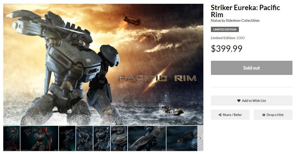 Complete Set of 4 Pacific Rim Sideshow SS Collectibles Statues, Hobbies ...