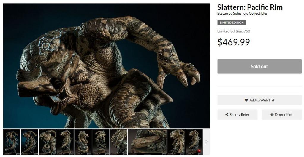 Complete Set of 4 Pacific Rim Sideshow SS Collectibles Statues, Hobbies ...