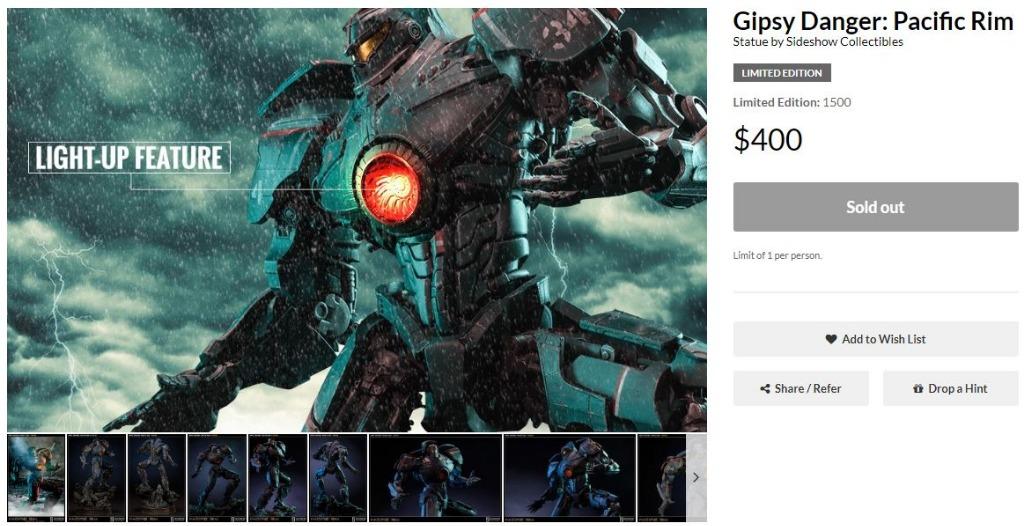 Complete Set of 4 Pacific Rim Sideshow SS Collectibles Statues, Hobbies ...