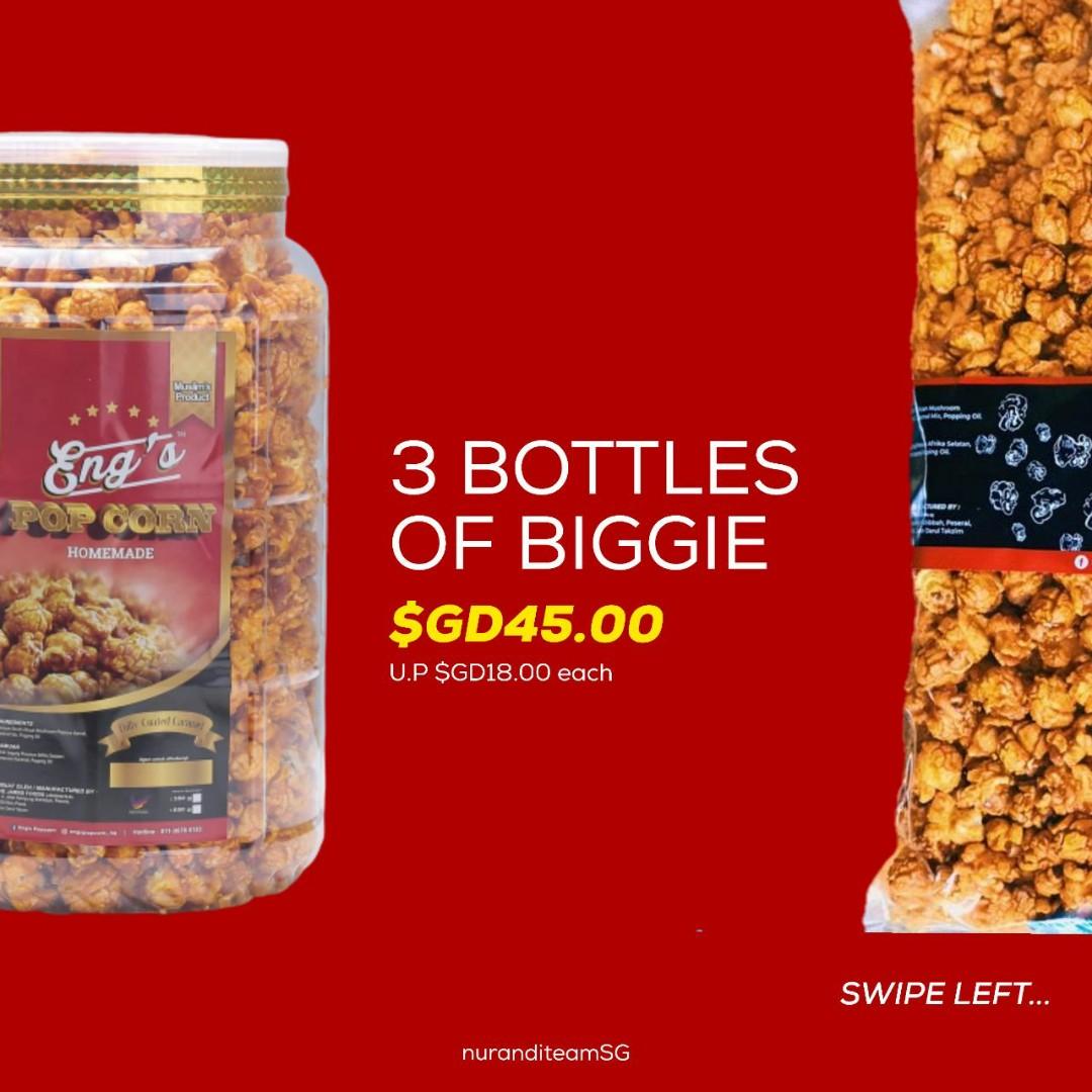 Eng's Popcorn caramel, Food & Drinks, Packaged & Instant Food on Carousell
