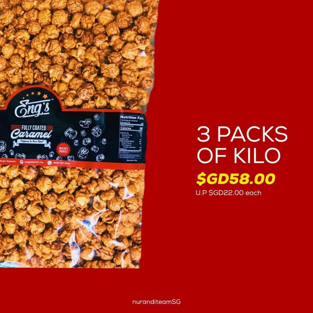Eng's Popcorn caramel, Food & Drinks, Packaged & Instant Food on Carousell