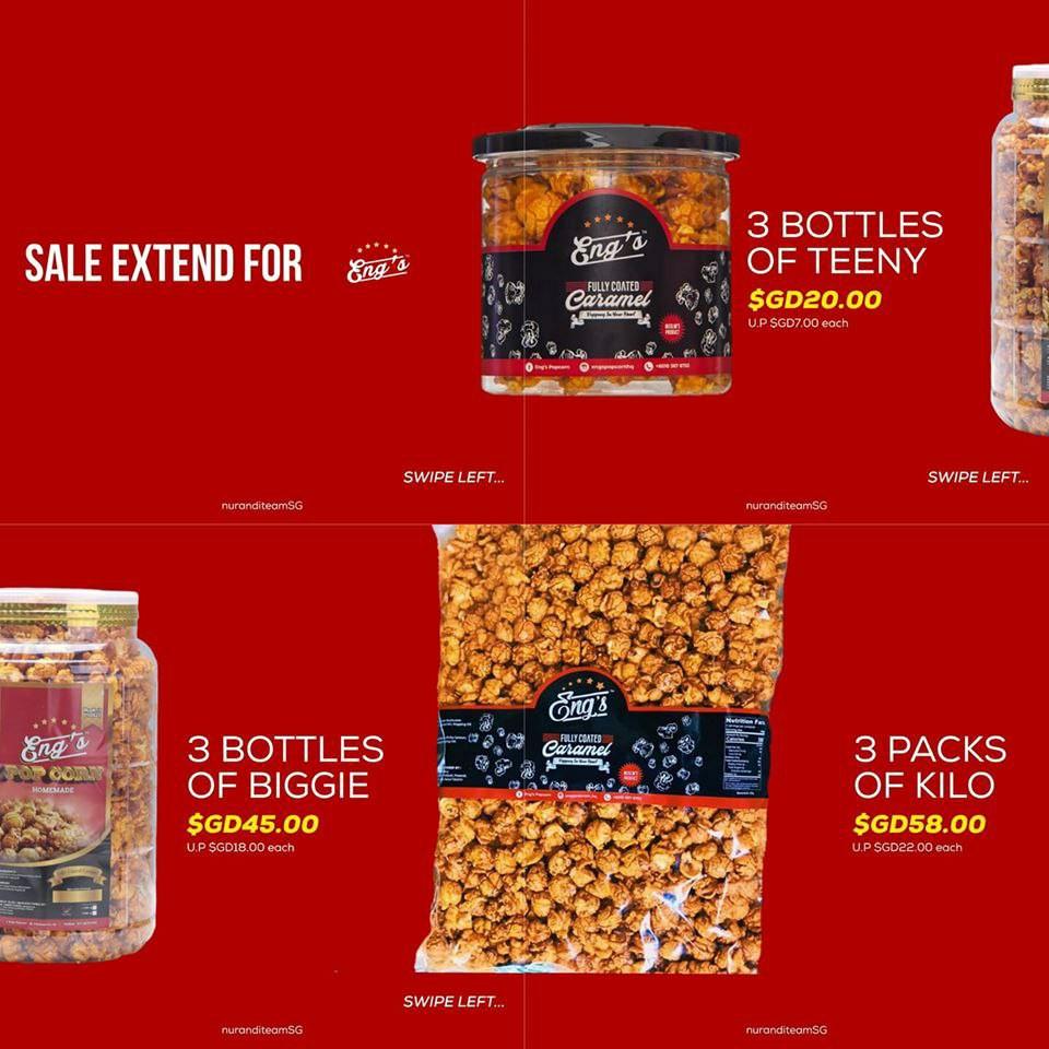 Eng's Popcorn caramel, Food & Drinks, Packaged & Instant Food on Carousell
