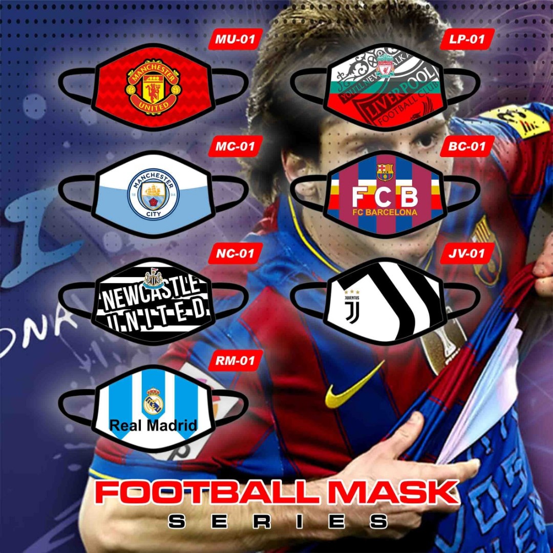 Football/ Soccer Themed Masks, Health & Nutrition, Face Masks & Face ...