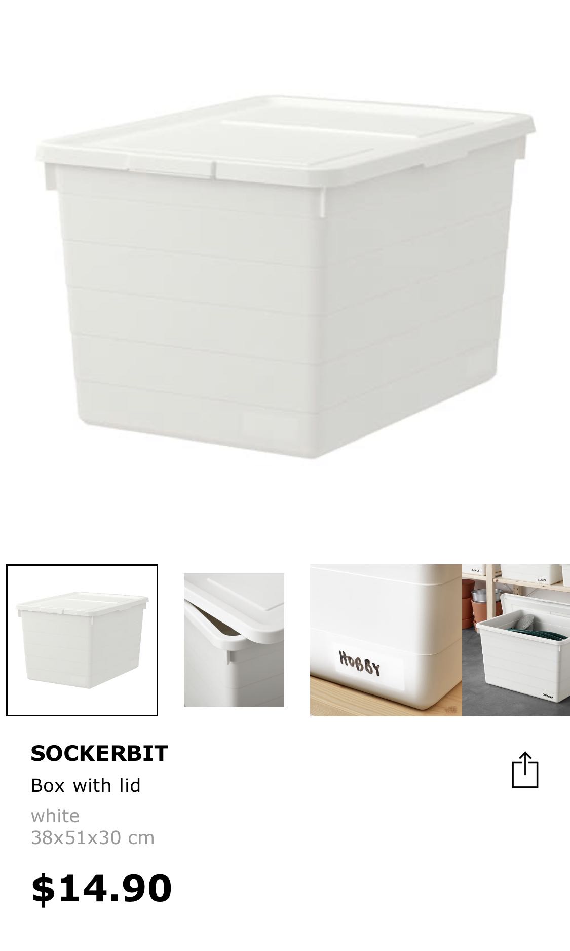 Ikea storage box, Furniture & Home Living, Home Improvement ...
