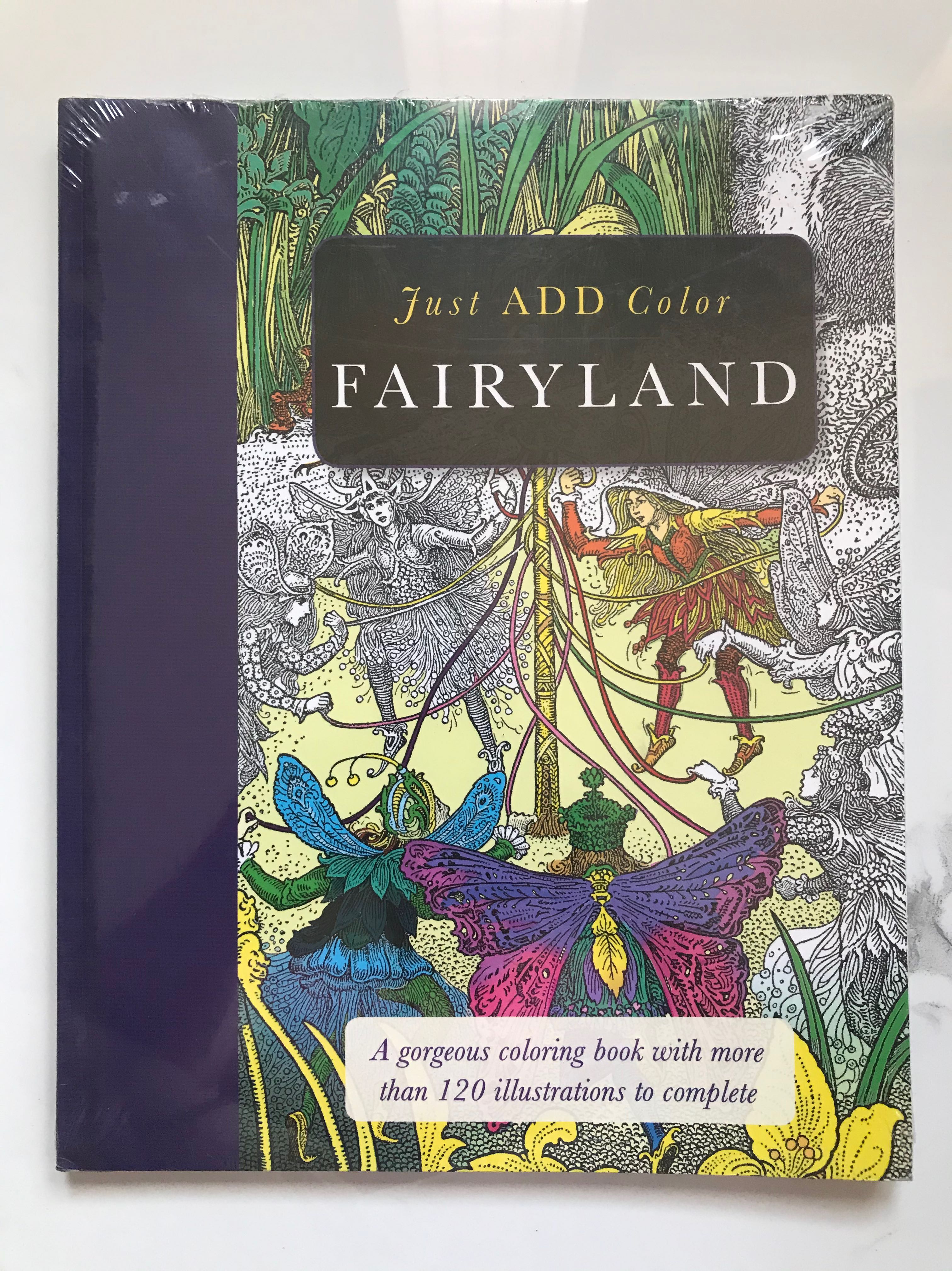 Just Add Color: Fairyland, Hobbies & Toys, Books & Magazines, Children ...