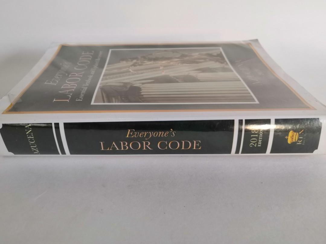 Labor Code (2018) Book - Azucena, Hobbies & Toys, Books & Magazines ...