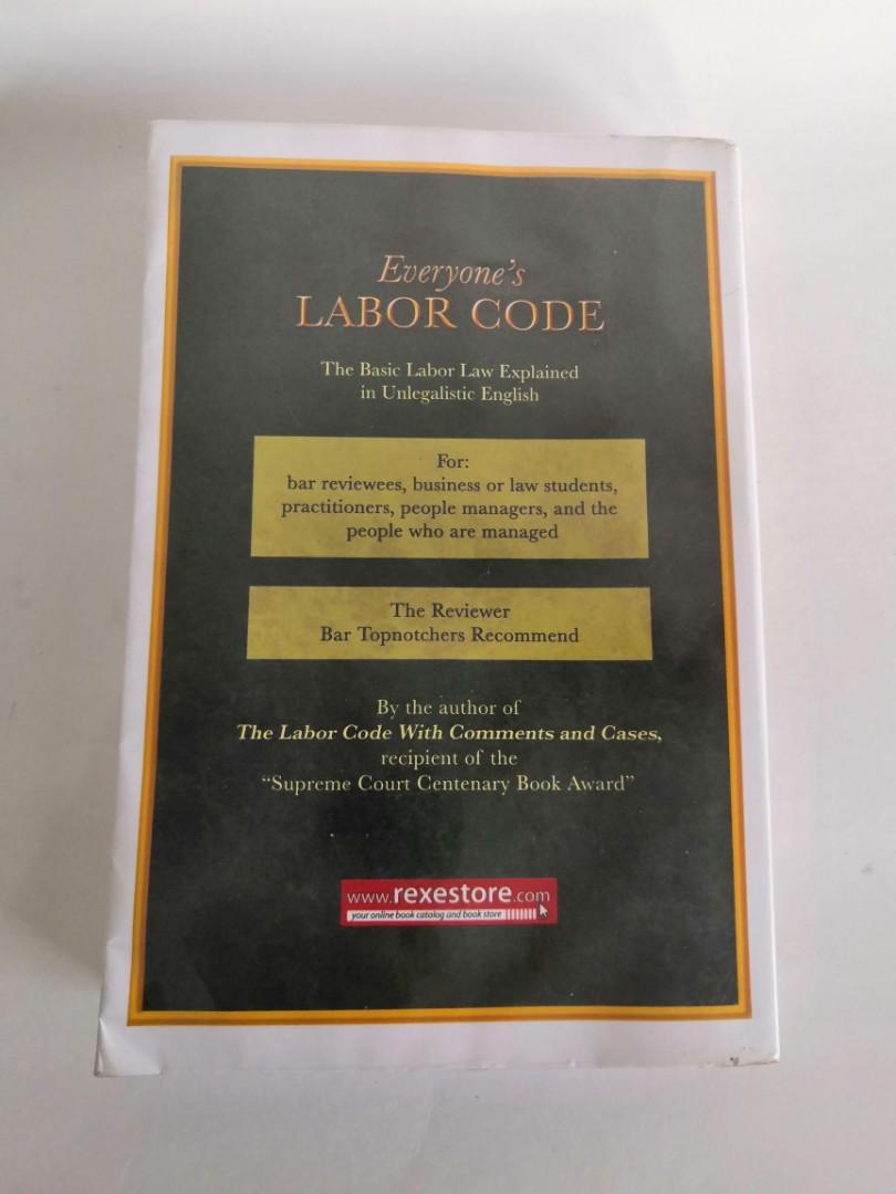 Labor Code (2018) Book - Azucena, Hobbies & Toys, Books & Magazines ...